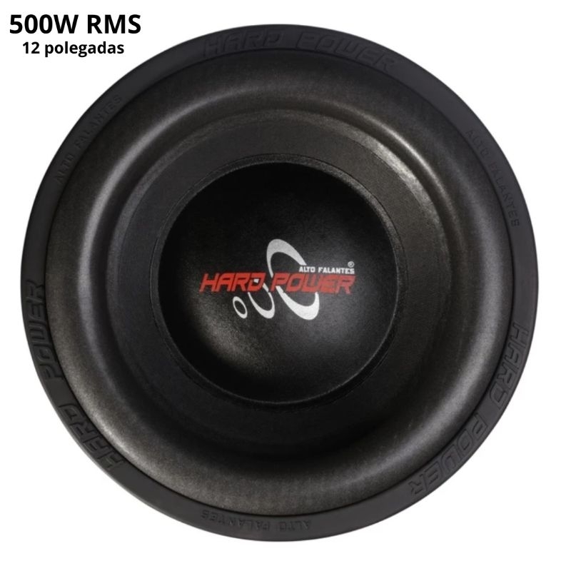 Subwoofer Hard Power s500 500W RMS potência musical 1000W 12 polegadas ...
