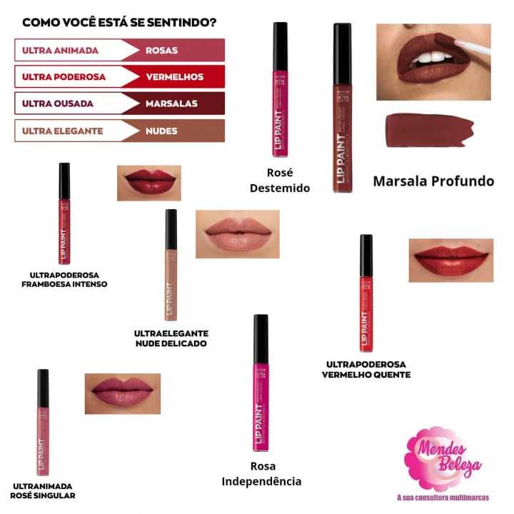 Avon Ultra Color Lip Paint Batom Líquido Semi Matte Hidratante | Shopee ...