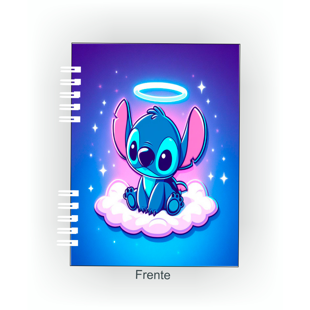 Caderno personalizado capa dura 96fls Stitch modelo 2 | Shopee Brasil