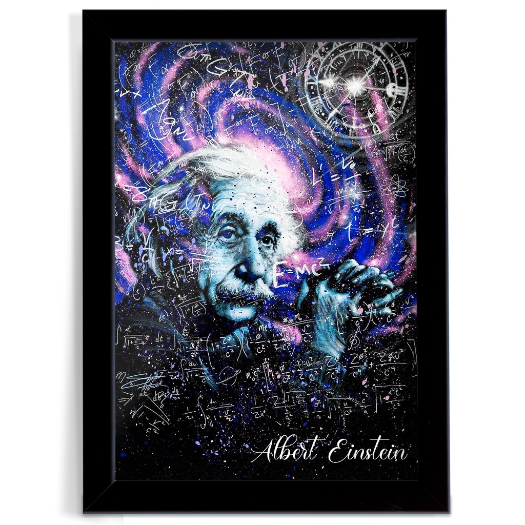 Quadro com Moldura A3/A4 Albert Einstein | Shopee Brasil