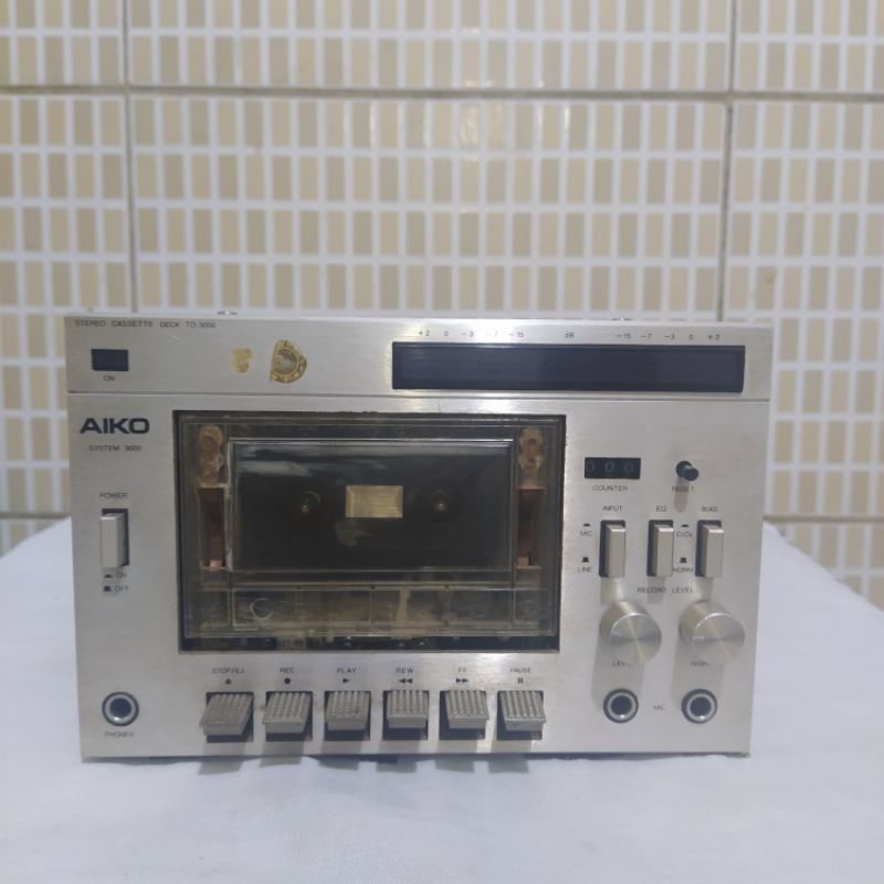 tape deck Aiko TD 3000 - DEFEITO | Shopee Brasil