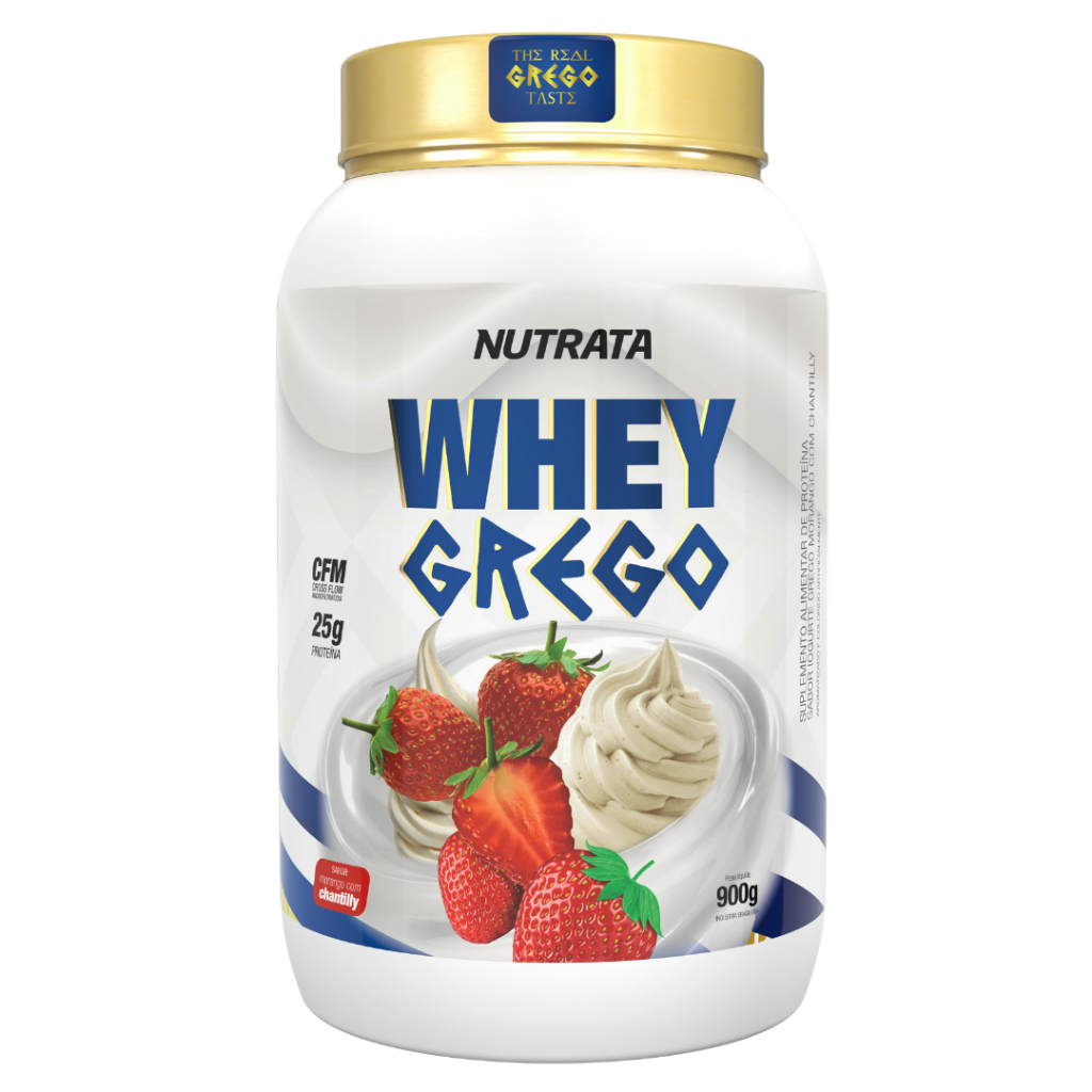 Whey Grego - Pote com 900g - Nutrata - Melhora o Preço
