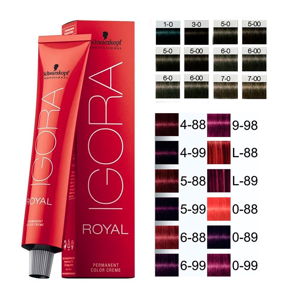 Tinta IGORA Royal Coloração de Cabelo Schwarzkopf Professional 60g ...