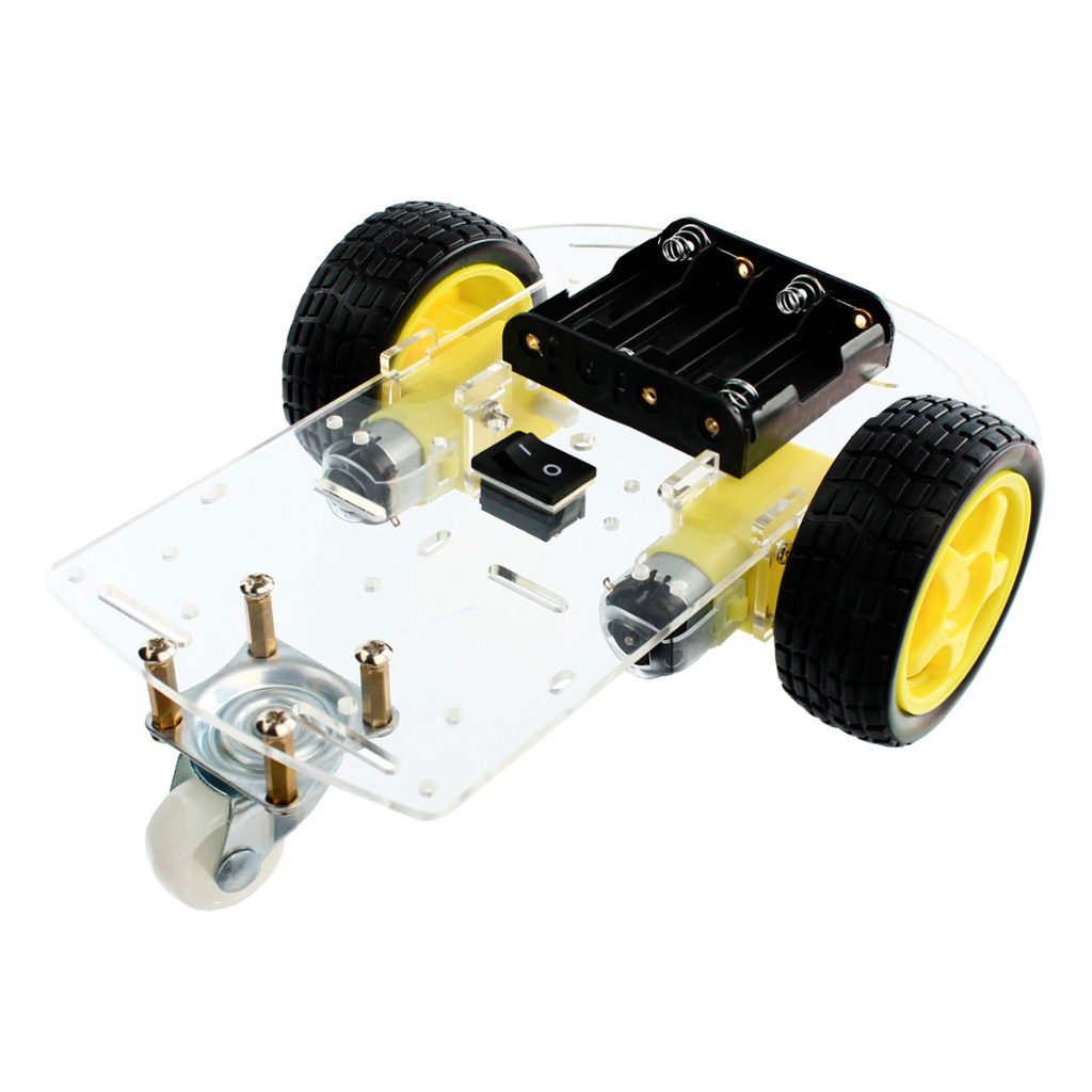Chassi Acrílico 2WD Robô - Kit Carro Robô 2WD para Arduino | Shopee Brasil