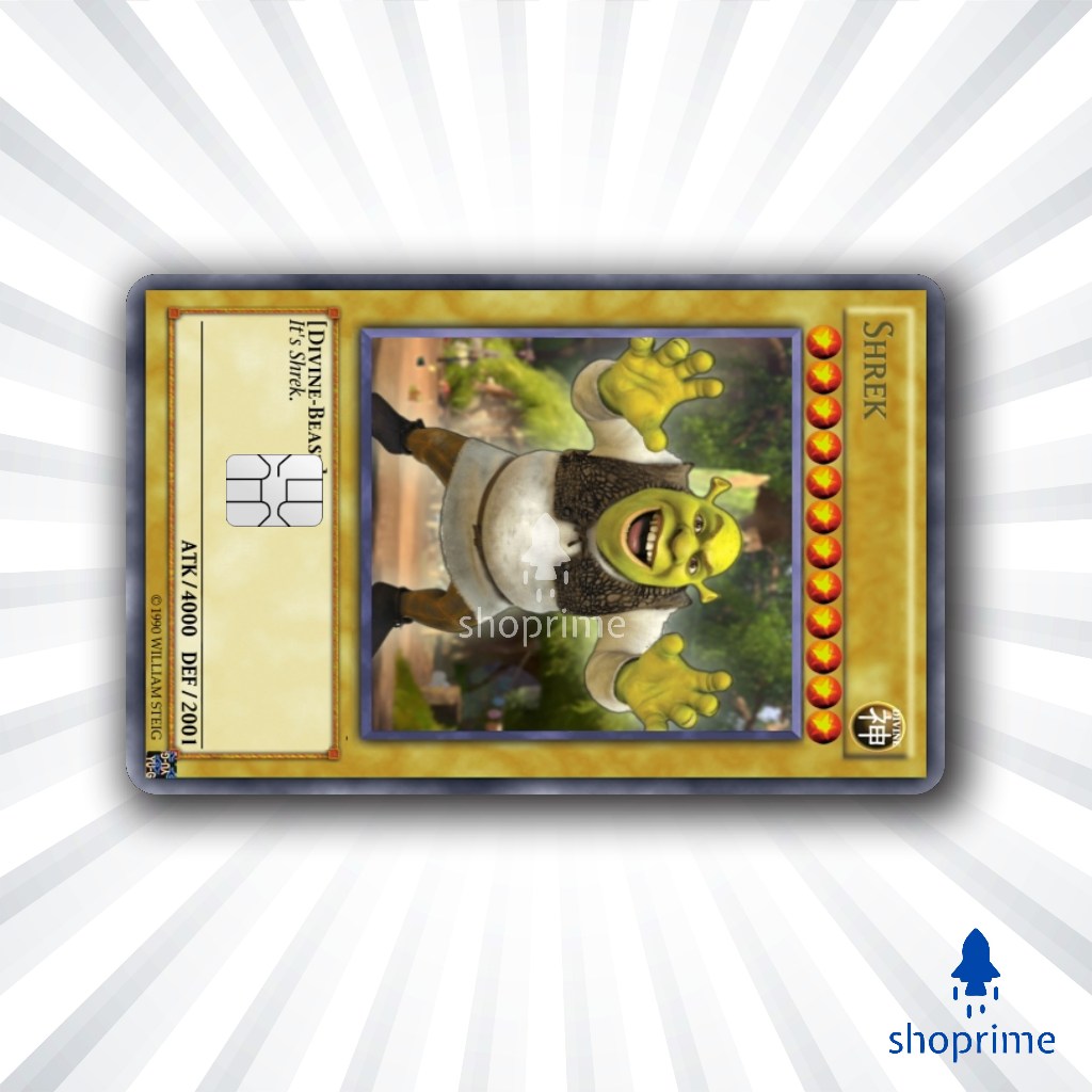 Adesivo Para Cartão De Crédito E Débito Shrek Card | Shopee Brasil