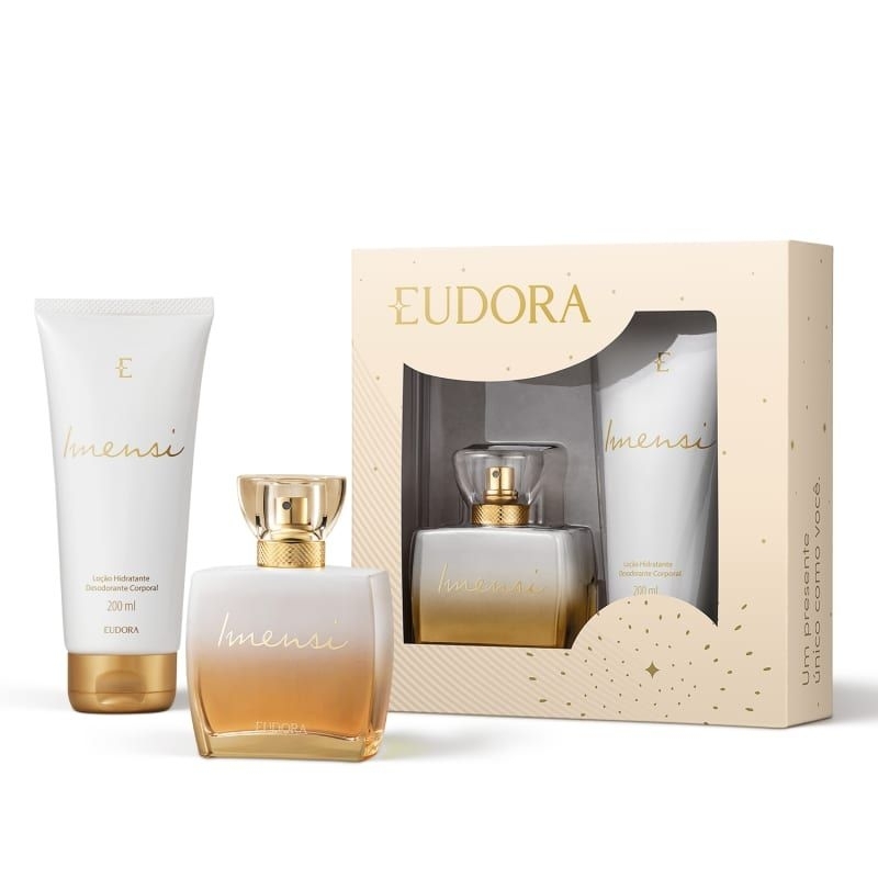 Kit Eudora Presente Natal Imensi: Perfume 100ml + Hidratante Corporal 200ml (2 itens) | Shopee ...