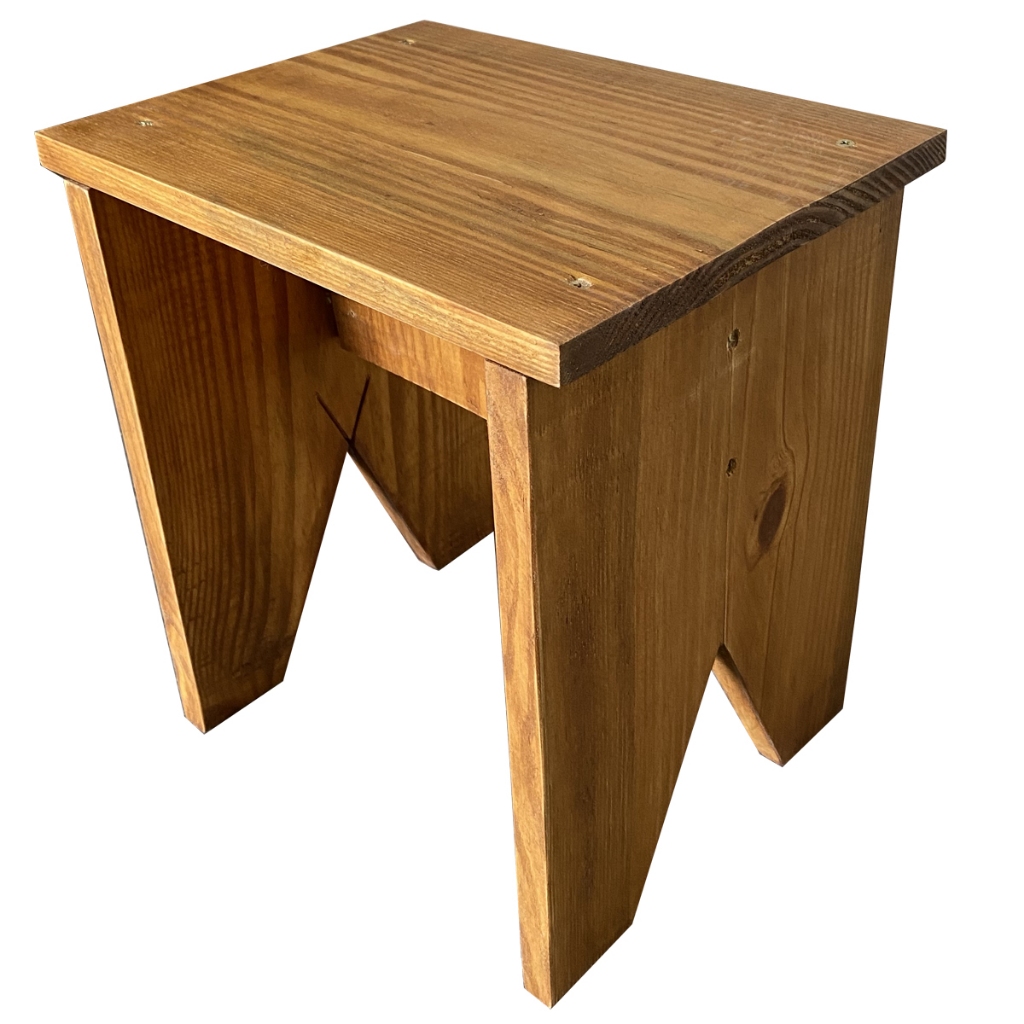 Banco Rustico Banquinho Madeira Maciça Pequeno | Shopee Brasil