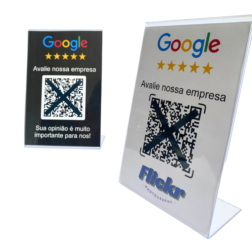 Placa / Display Avaliação Google - Qr Code - Personalizado | Shopee Brasil