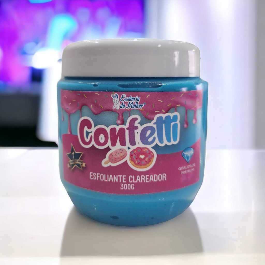 Esfoliante Corporal e Facial Clareador Cheirinho de Confetti | Shopee ...