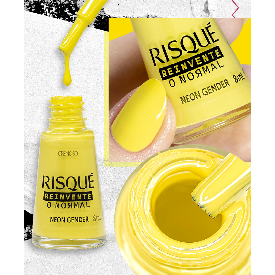 Esmalte Risque Reinvente O Normal Neon Gender | Shopee Brasil
