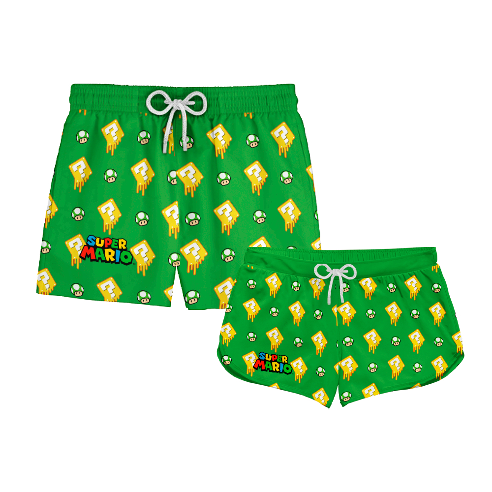 Kit Casal Short Mario Green Jogo REF 474 | Shopee Brasil