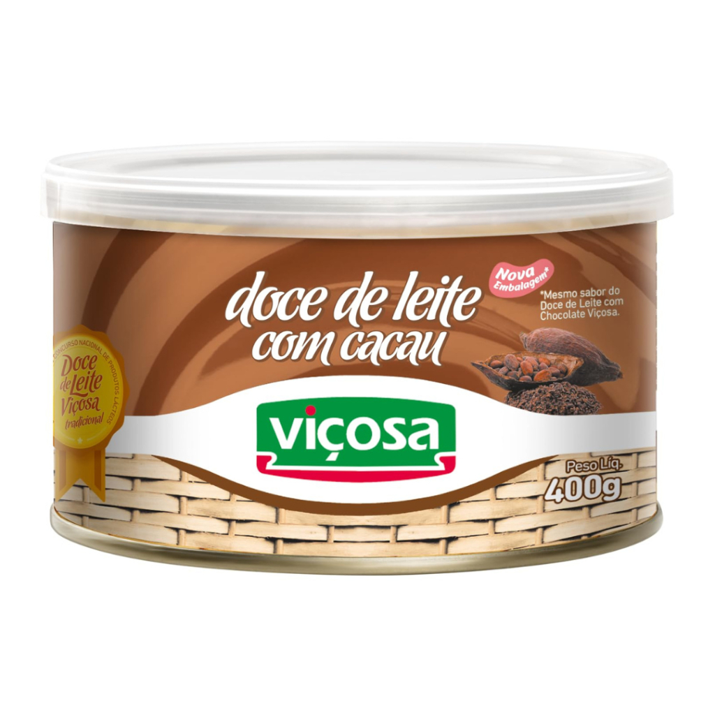 Doce de leite com cacau Viçosa 400g | Shopee Brasil