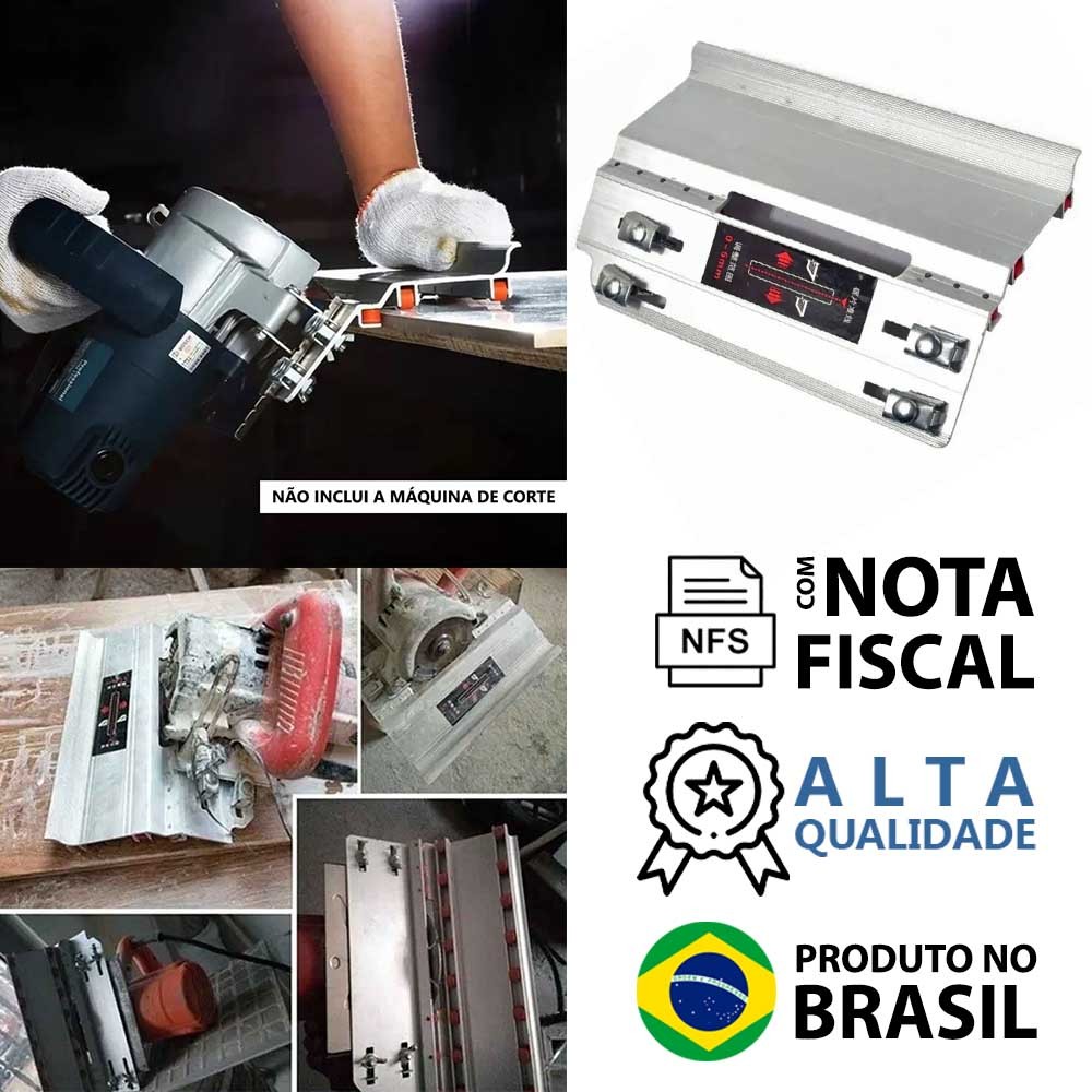 Gabarito Corte 45 Graus Chanfro em Porcelanato, Cerâmica e Pisos (Meia ...