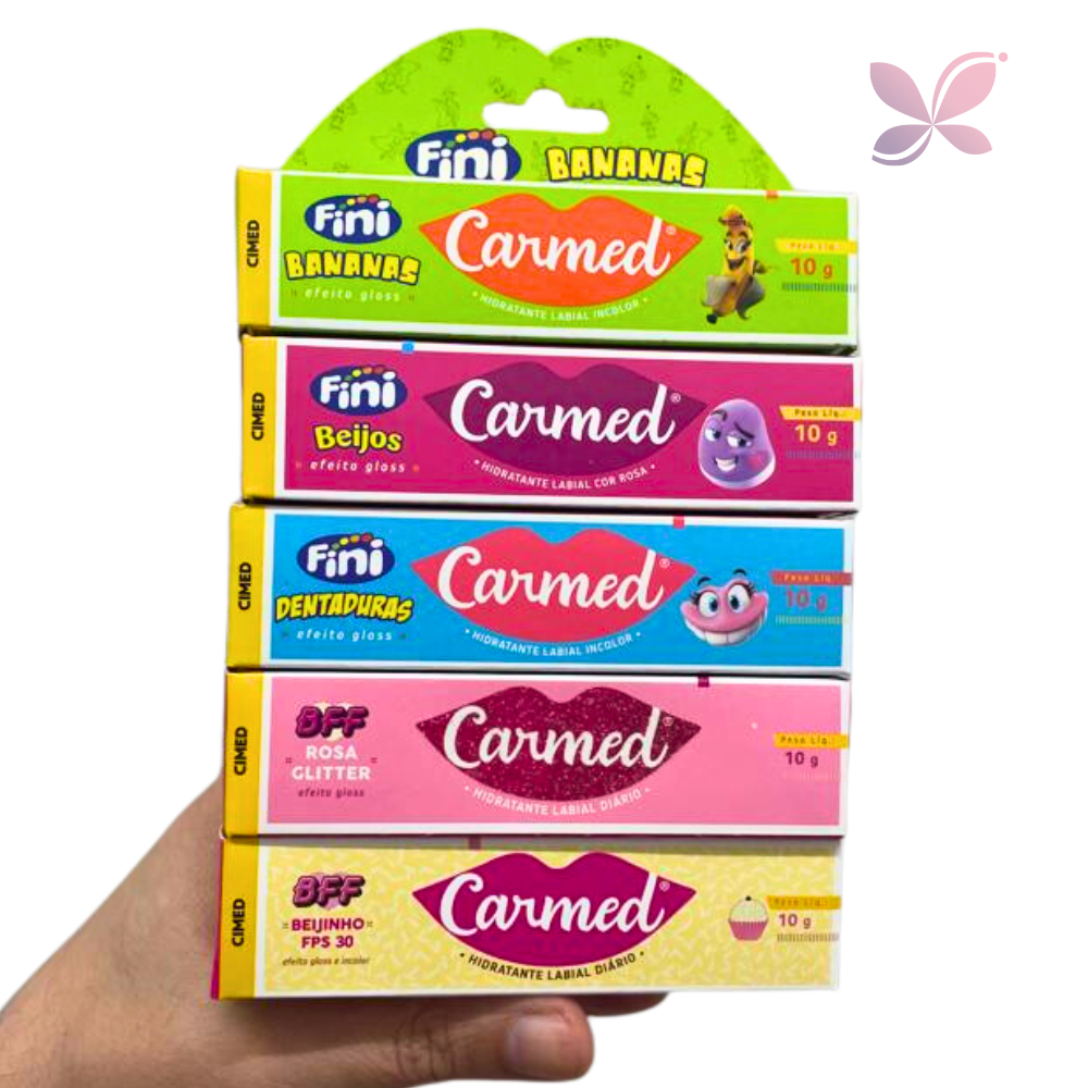 Hidratante Labial Carmed Fini BFF Glitter Gloss | Shopee Brasil
