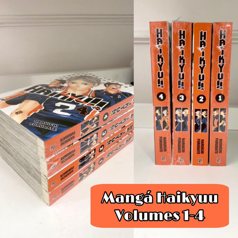 🏐 Mangá Haikyuu!! (Big) - JBC: Volumes 1, 2, 3 e 4 (LACRADOS) | Shopee ...