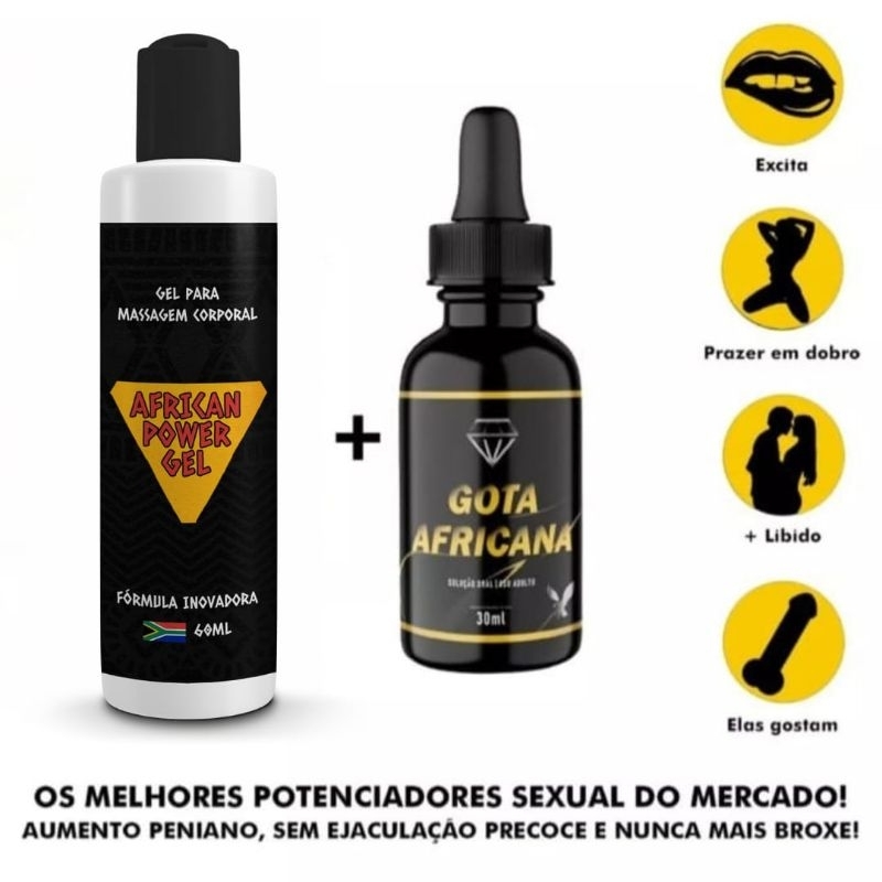 Kit Africano African Power Gel Gota Africana Original | Shopee Brasil