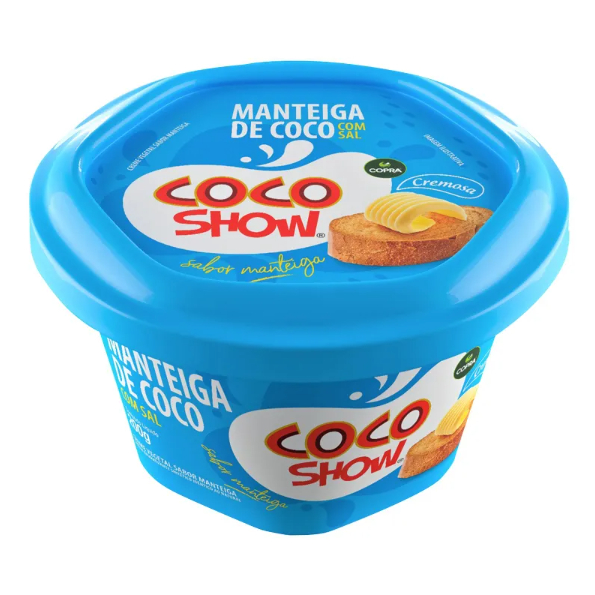 Manteiga de coco sem lactose com sal coco chow | Shopee Brasil