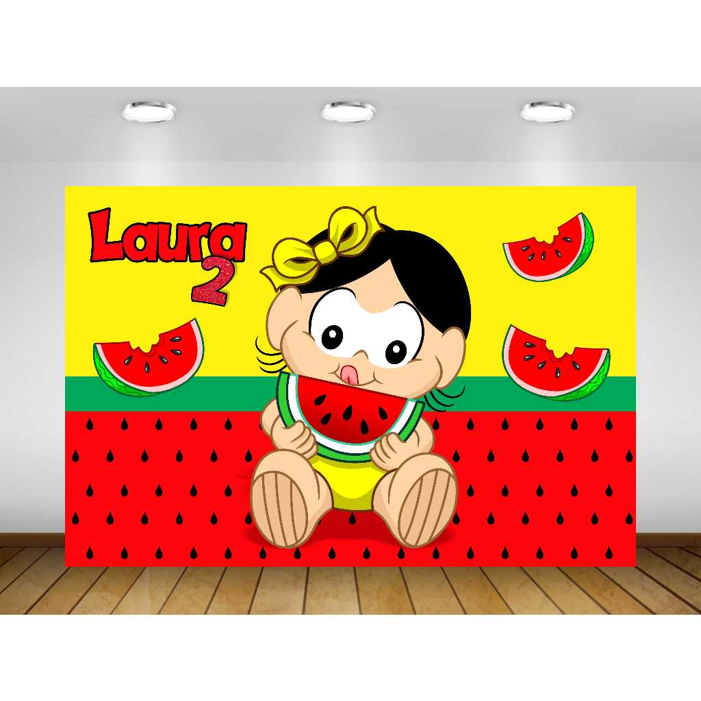 Painel Magali vermelha Turma Monica - Painel de Lona | Shopee Brasil