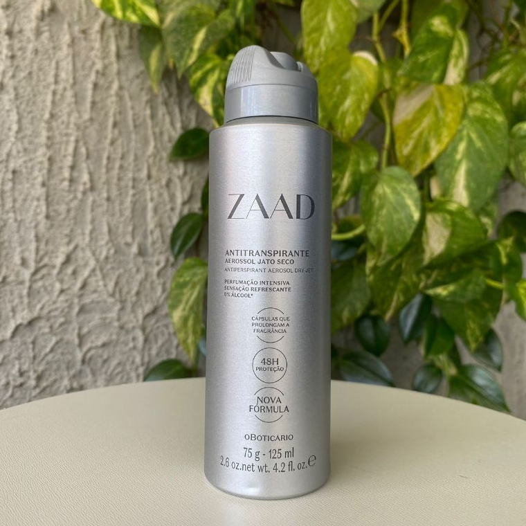 Desodorante Antitranspirante Aerossol Zaad 75g | Shopee Brasil
