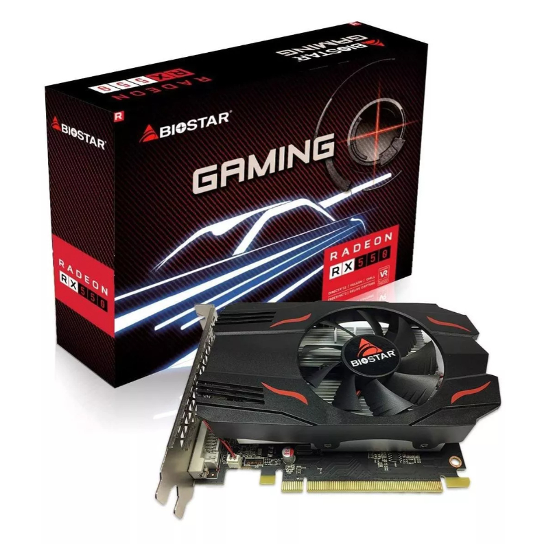 Placa de Vídeo Biostar Radeon RX 550, 2GB, GDDR5 | Shopee Brasil