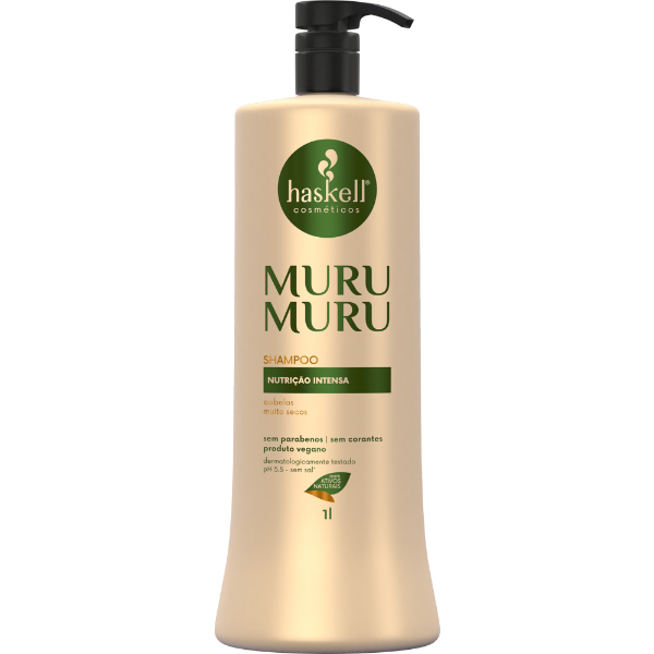 HASKELL SHAMPOO MURUMURU 300ML / 500ML / 1L(COM VALVULA) | Shopee Brasil