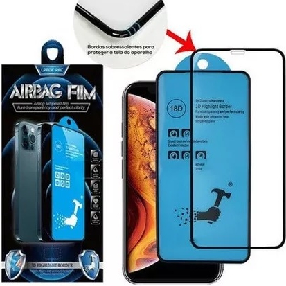Pelicula 18D Ceramica Flexivél com Bordas AIRBAG A34 A54 A14 A24 ...