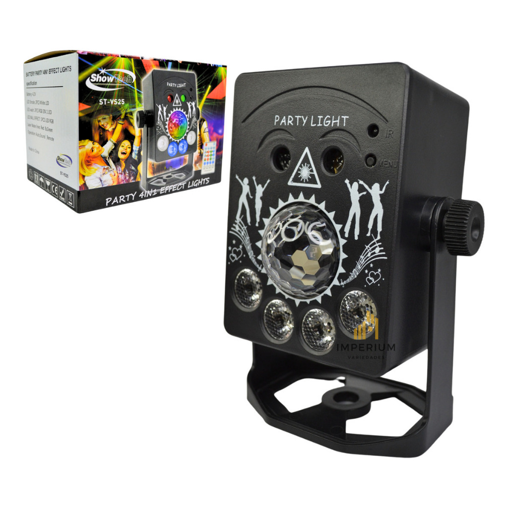 Multi Raio Efeitos Globo Magic Led Rgb Laser Strobo Mini Party 4 In 1 Effect Lights Festa Show ...