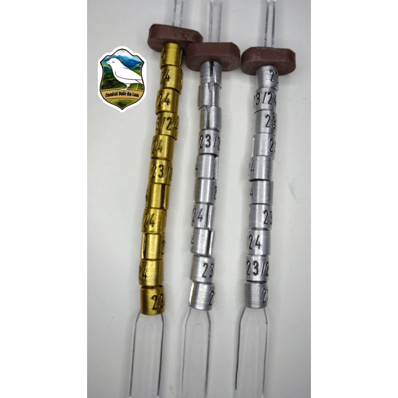 2 Anilhas ABERTAS para aves ADULTAS . tiziu, sebite e aves de mesmo ...