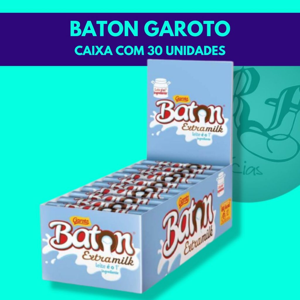 Baton Garoto ExtraMilk 30 uni. | Shopee Brasil