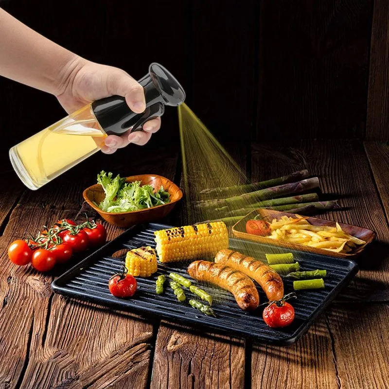 Garrafa de óleo pulverizador, Home Kitchen Cooking Oil Dispenser, Fat ...