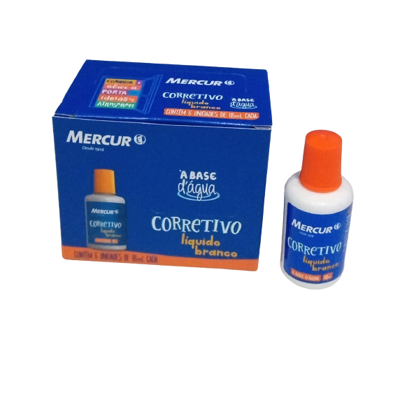 Corretivo Liquido Branco - Escolar 18ml | Shopee Brasil
