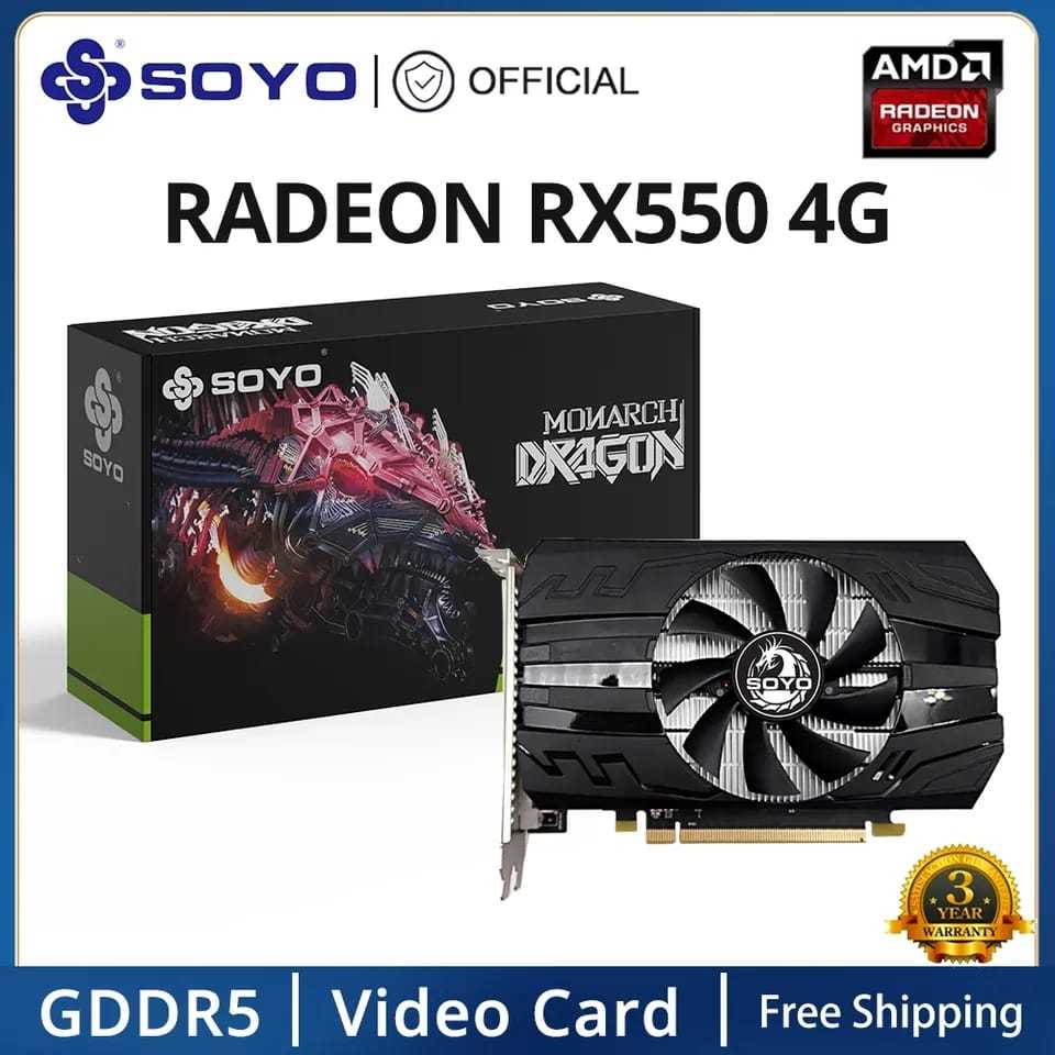 Placa De Video Rx 550 4gb Gddr5 128-bit Elsa Radeon | Shopee Brasil