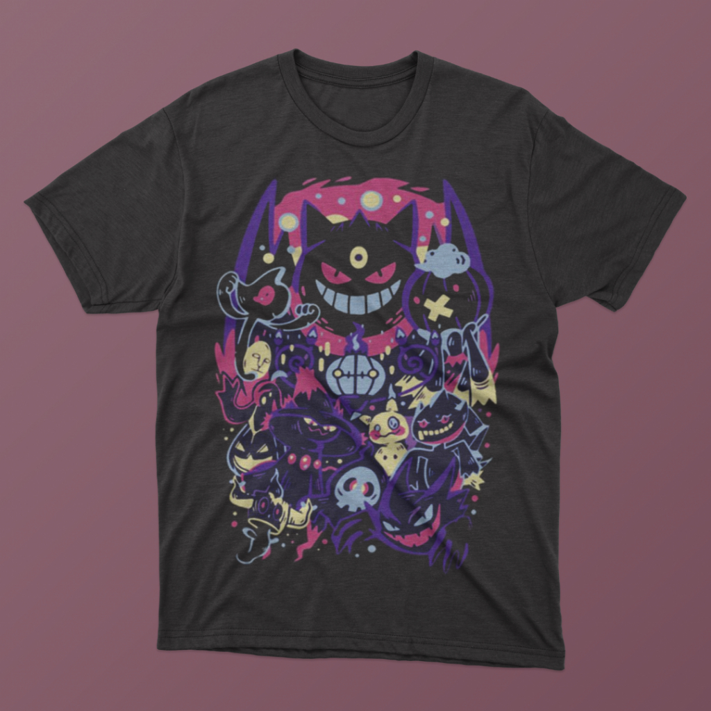Camisa Pokémon - Ghost type | Shopee Brasil