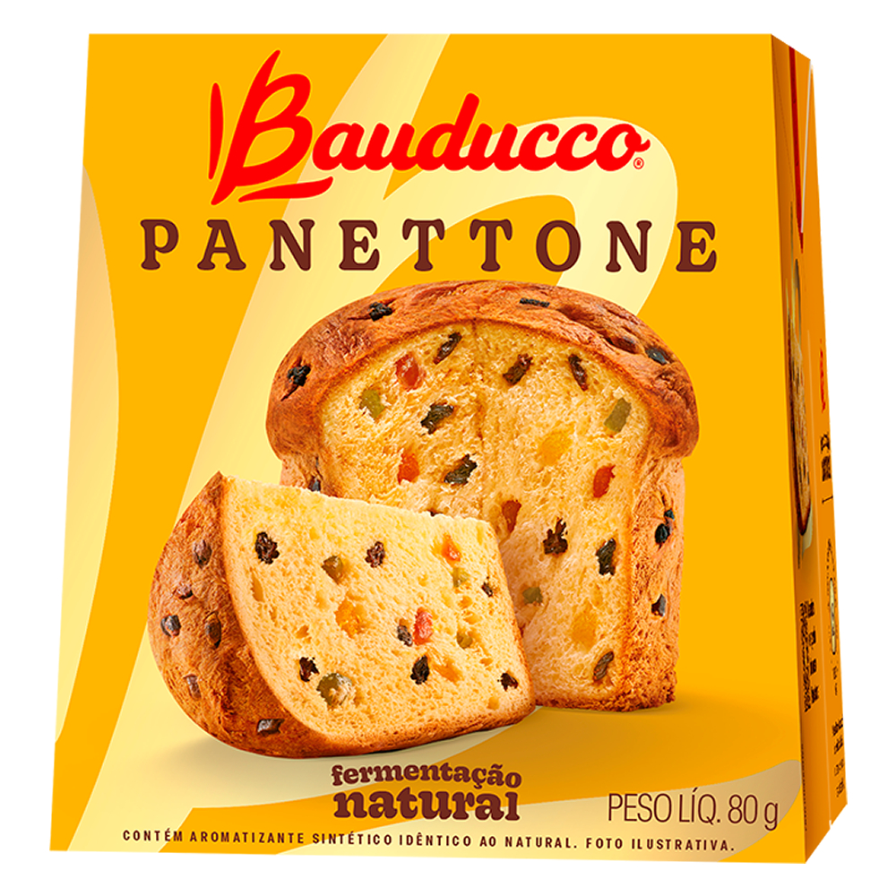 Mini Chocotone Ou Mini Panetone 80g Bauducco - Kit 8 Un | Shopee Brasil