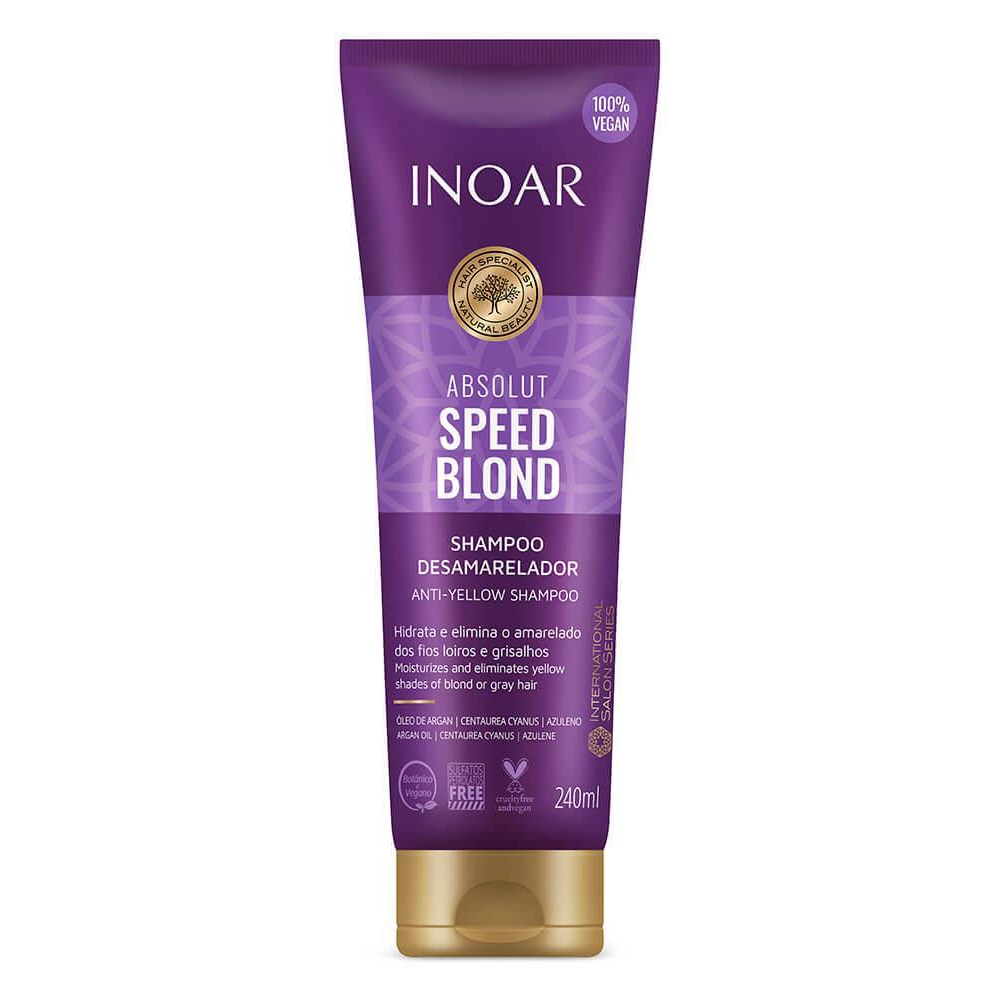 Shampoo Speed Blond Bisnaga 240ml Inoar | Shopee Brasil