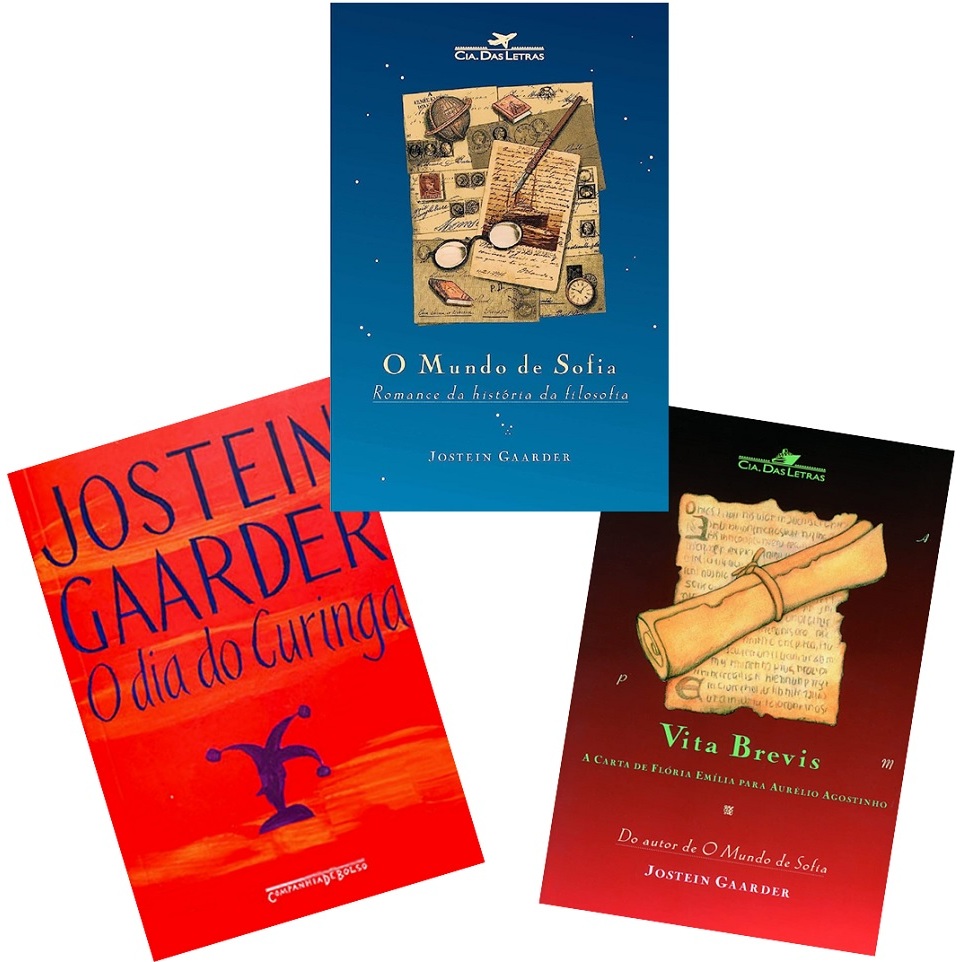 Livro O Mundo de Sofia - O Dia do Curinga - Vita Brevis - Jostein ...