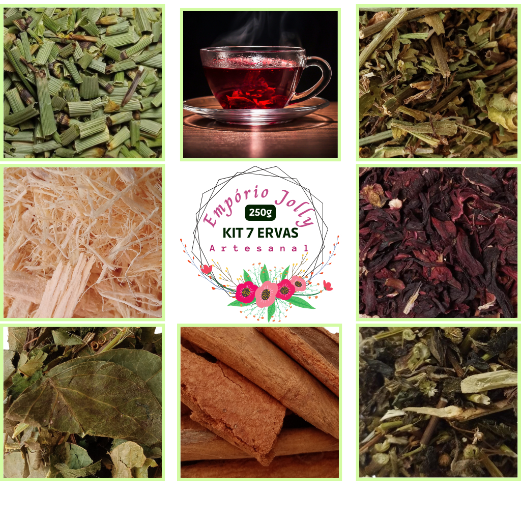 Kit do Chá Secreto 7 Ervas com Mulungu Passiflora Hibisco 250g | Shopee ...