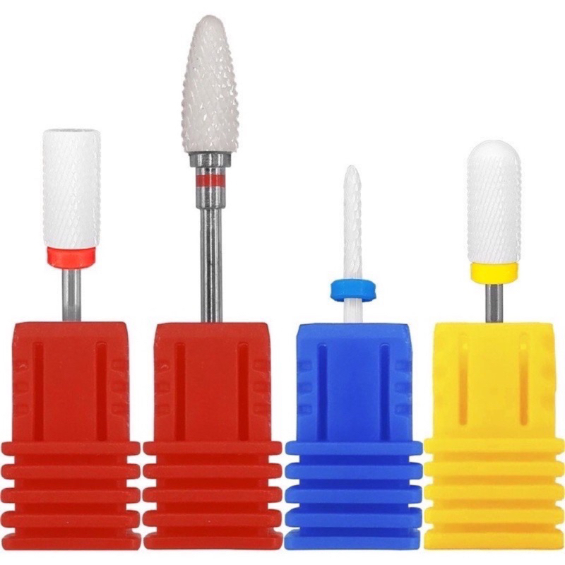 Kit Broca Cerâmica Profissional Unha Gel Acrigel Porcelana Nail Art ...