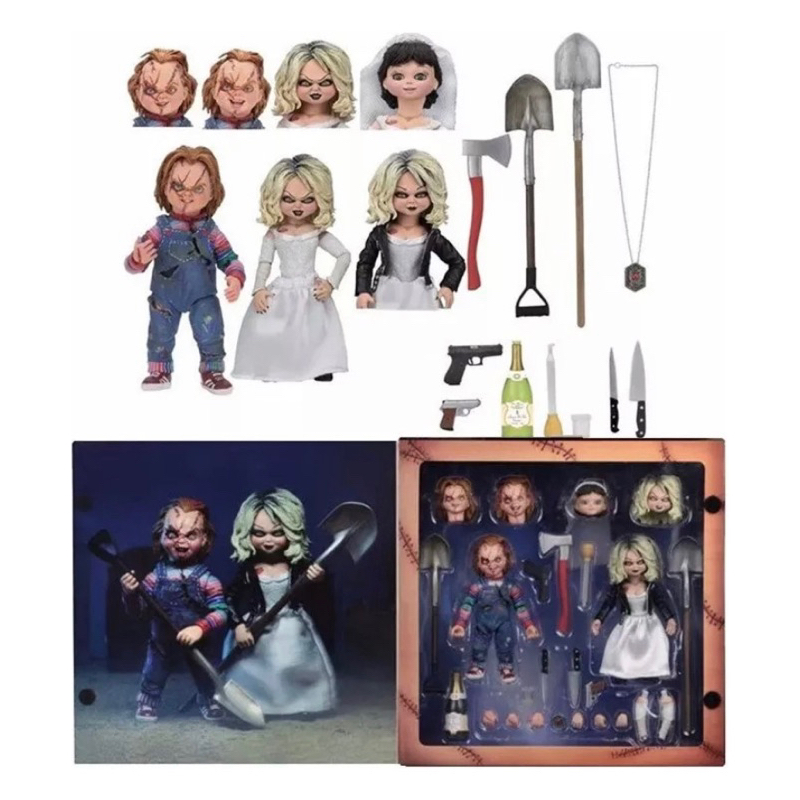 Boneco Chucky E Tiffany A Noiva De Chucky Action Figure | Shopee Brasil