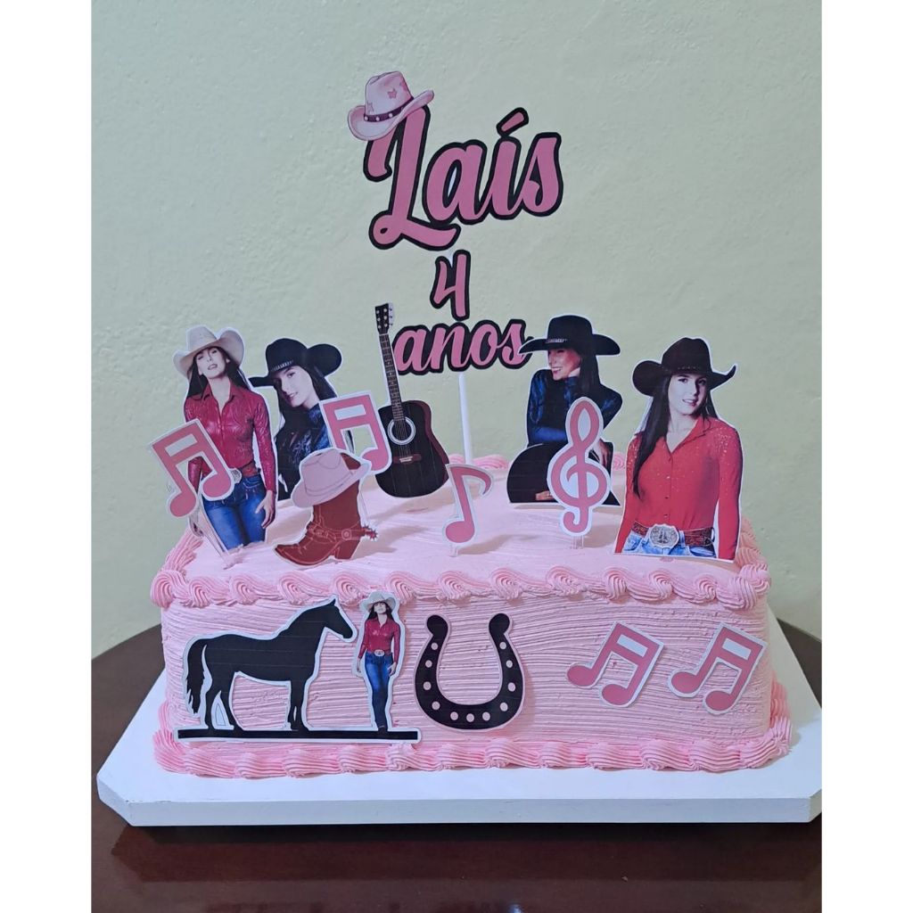 Topo Topper de bolo Ana Castela Personalizado | Shopee Brasil