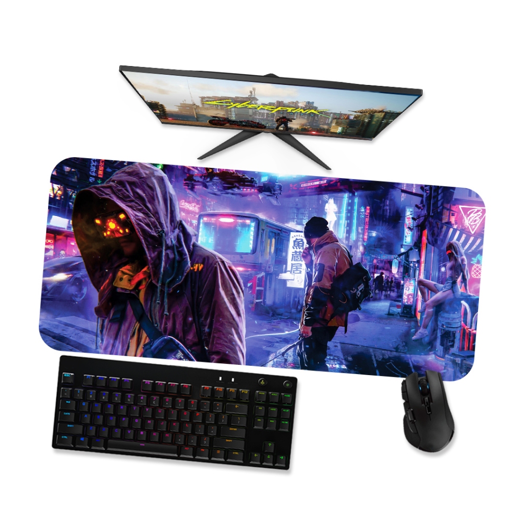 Mouse pad Cyberpunk Cenário 4 - Mousepad Gamer 90x40 80x40 60x40 70x30 ...