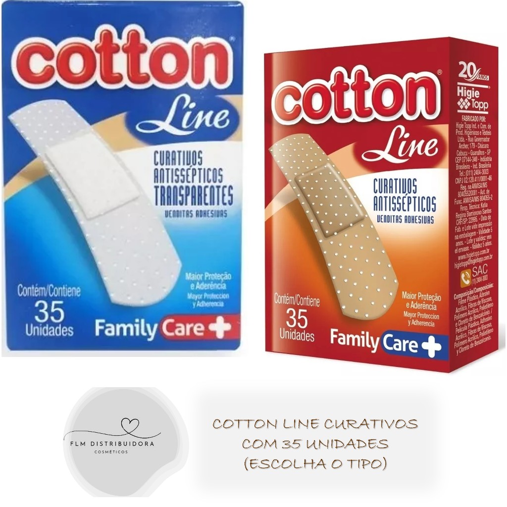 Cotton Line Curativos Com 35 Unidades (Escolha o Tipo) | Shopee Brasil