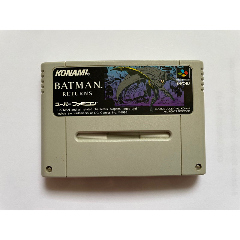 BATMAN RETURNS - SUPER FAMICOM - SUPER NINTENDO - JOGO ORIGINAL ...