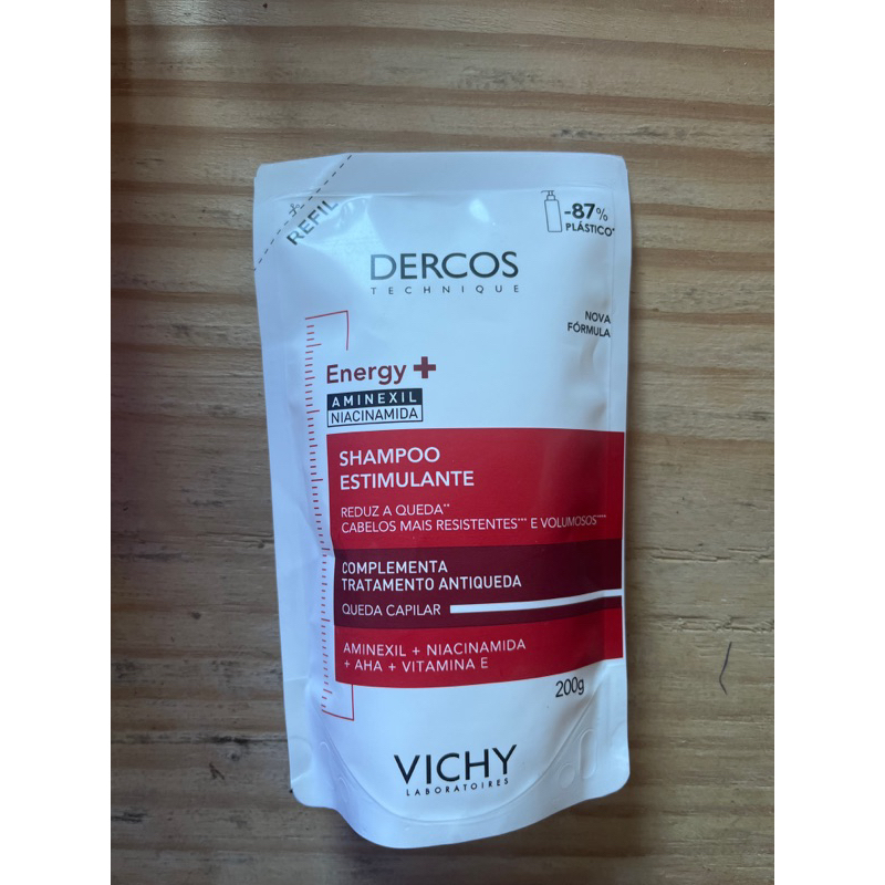 Shampoo Refil Vichy energy + - nova linha Dercos Energizante - 200g ...