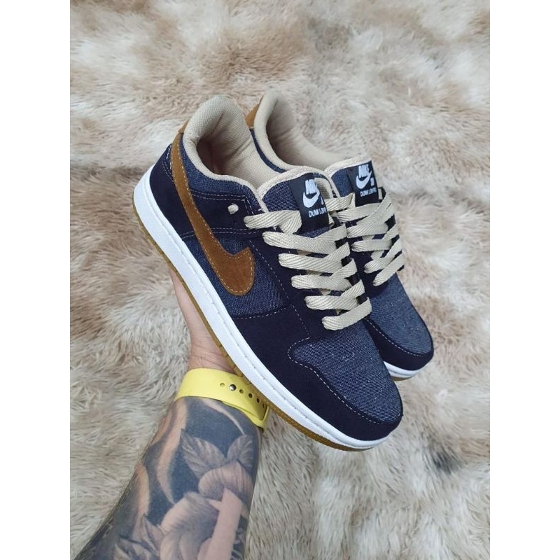 tenis Nike dunk low cano baixo Premium | Shopee Brasil