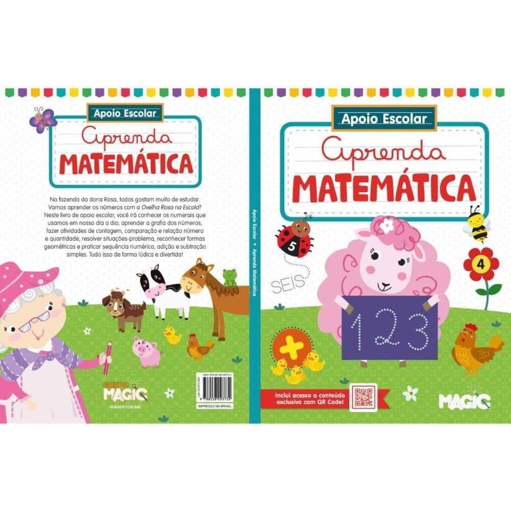 Livro Apoio Escolar Aprenda Matemática: Ovelha Rosa na Escola | Shopee ...