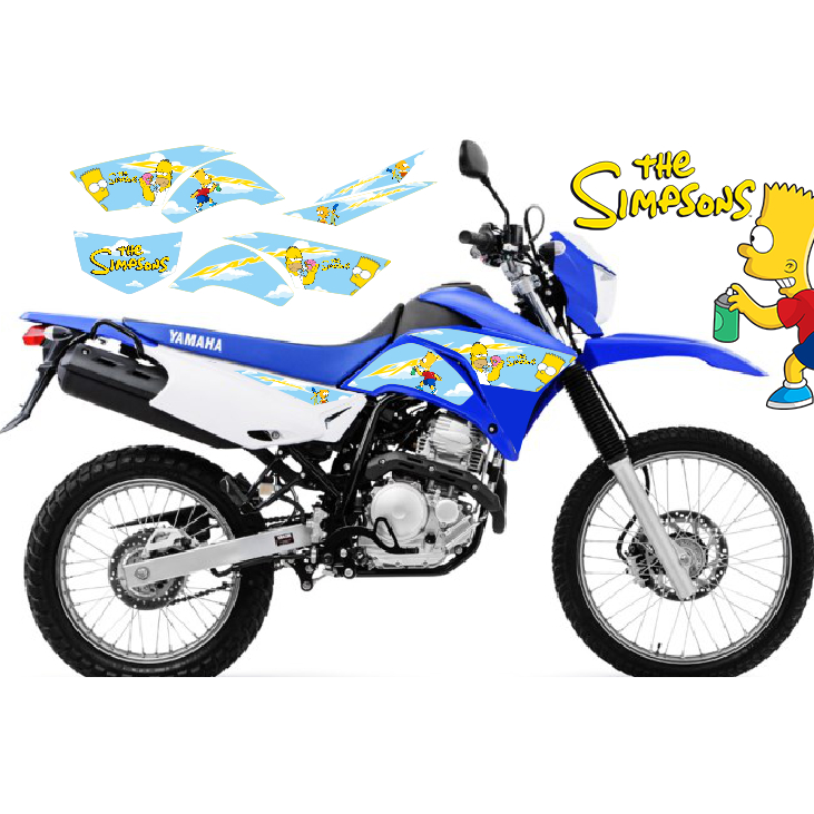 Kit Adesivo Lander 250 Simpsons com Verniz Brilho | Shopee Brasil
