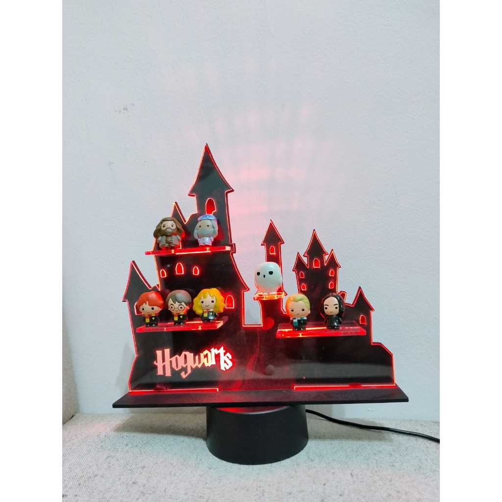 Castelo Hogwarts em MDF com iluminação em Led Luminária para Gogo Harry ...