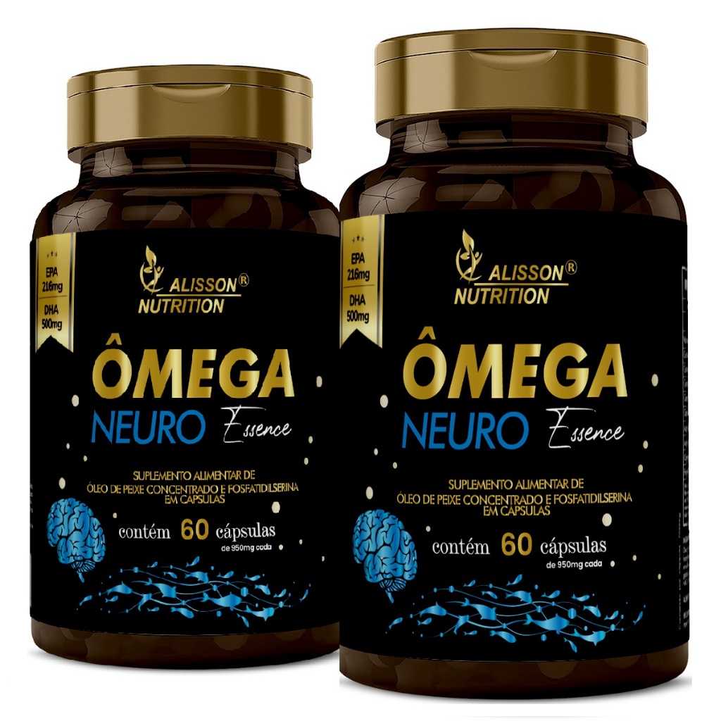 Omega Neuro Essence 2x60 Cápsulas Fosfatidilserina Focus Mental ...