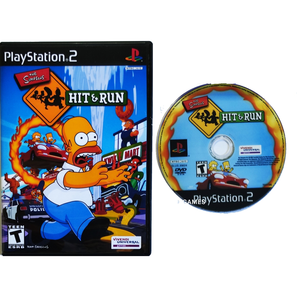 simpsons hit e run para ps2 | Shopee Brasil